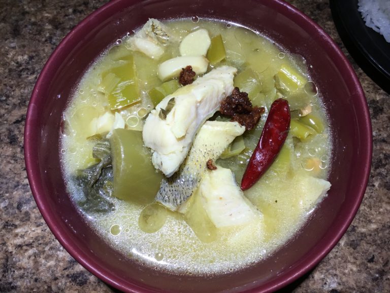 Sichuan Fish with Pickled Mustard Greens - STONED SOUP
