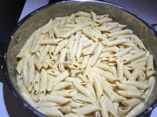 Penne Pasta with Huancaina Sauce - STONED SOUP