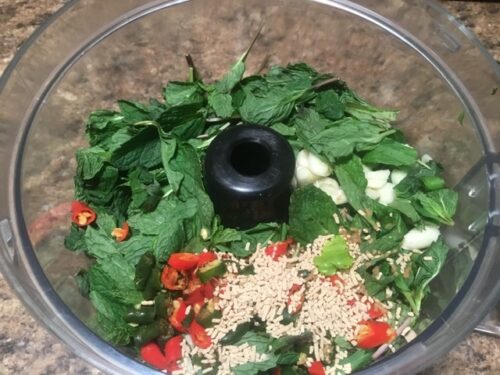 Hmong Poached Chicken with Mint Cilantro Pepper Dip - STONED SOUP