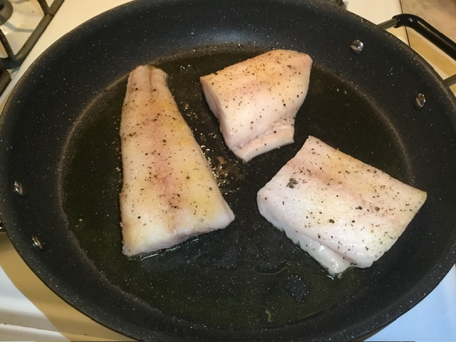 Pan-Seared Black Cod with White Wine Tomatoes - STONED SOUP